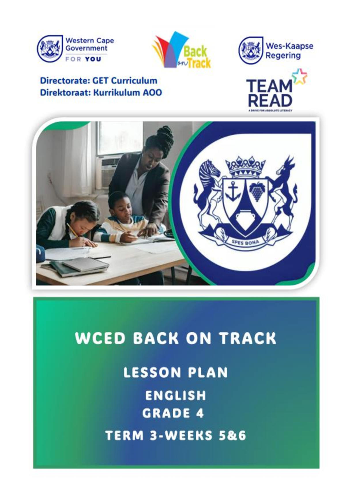 #BOT 1+9 Lesson Plan: English HL & FAL Gr 4 T3 WK 5-6 - Studocu