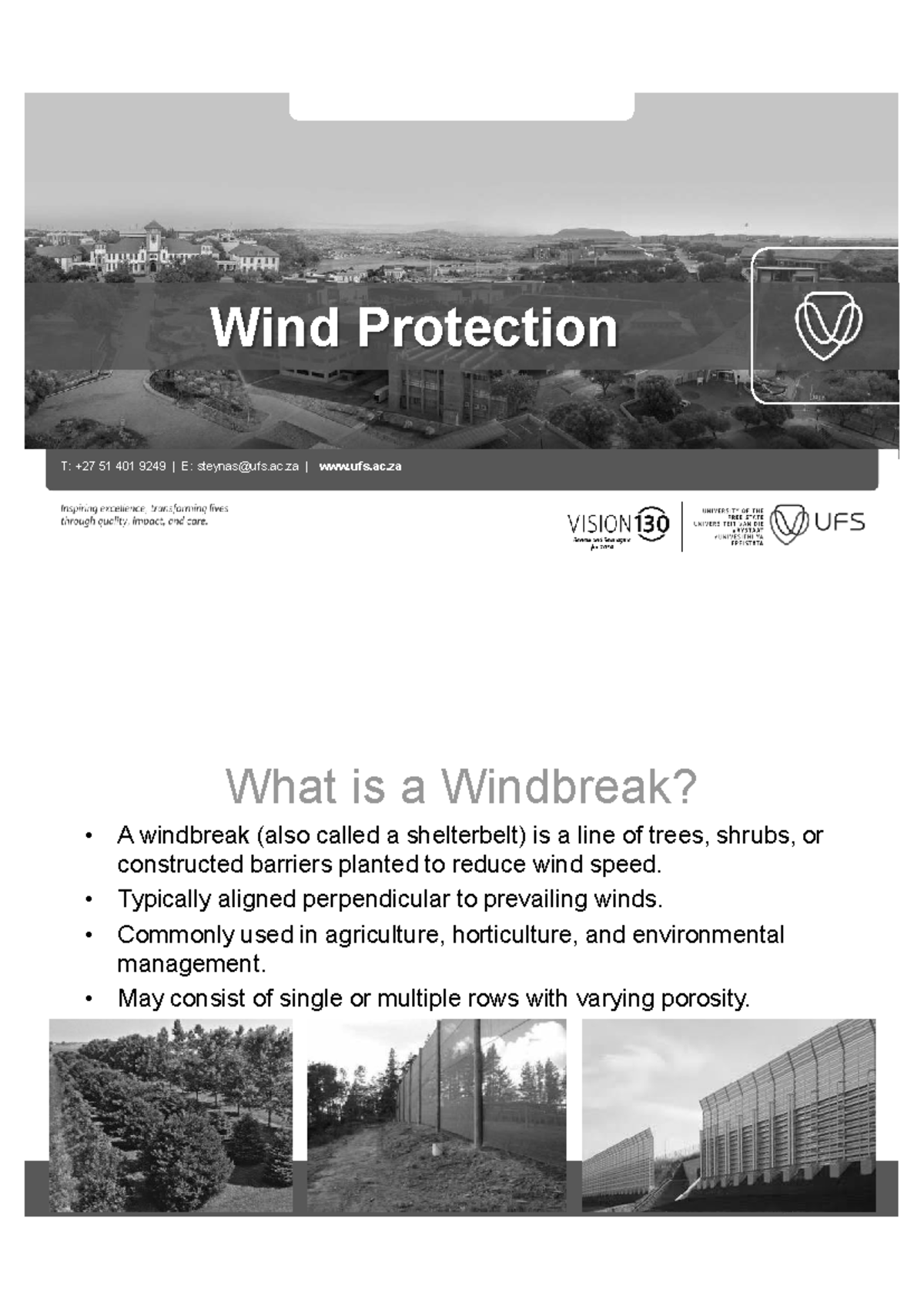 CLIM2614 Windbreaks: Understanding Their Importance and Function - Studocu