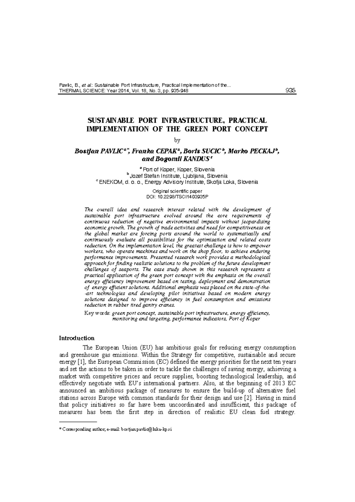 Sustainable Port Infrastructure: Practical Implementation of Green Port ...