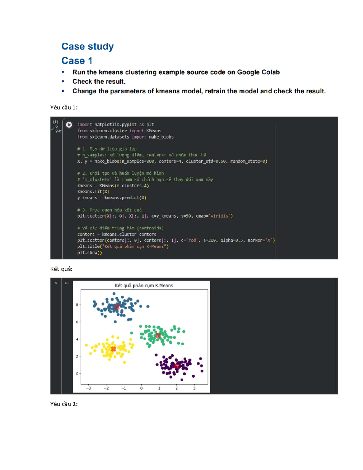 Kmeans Clustering Case Study: Google Colab Implementation - Studocu