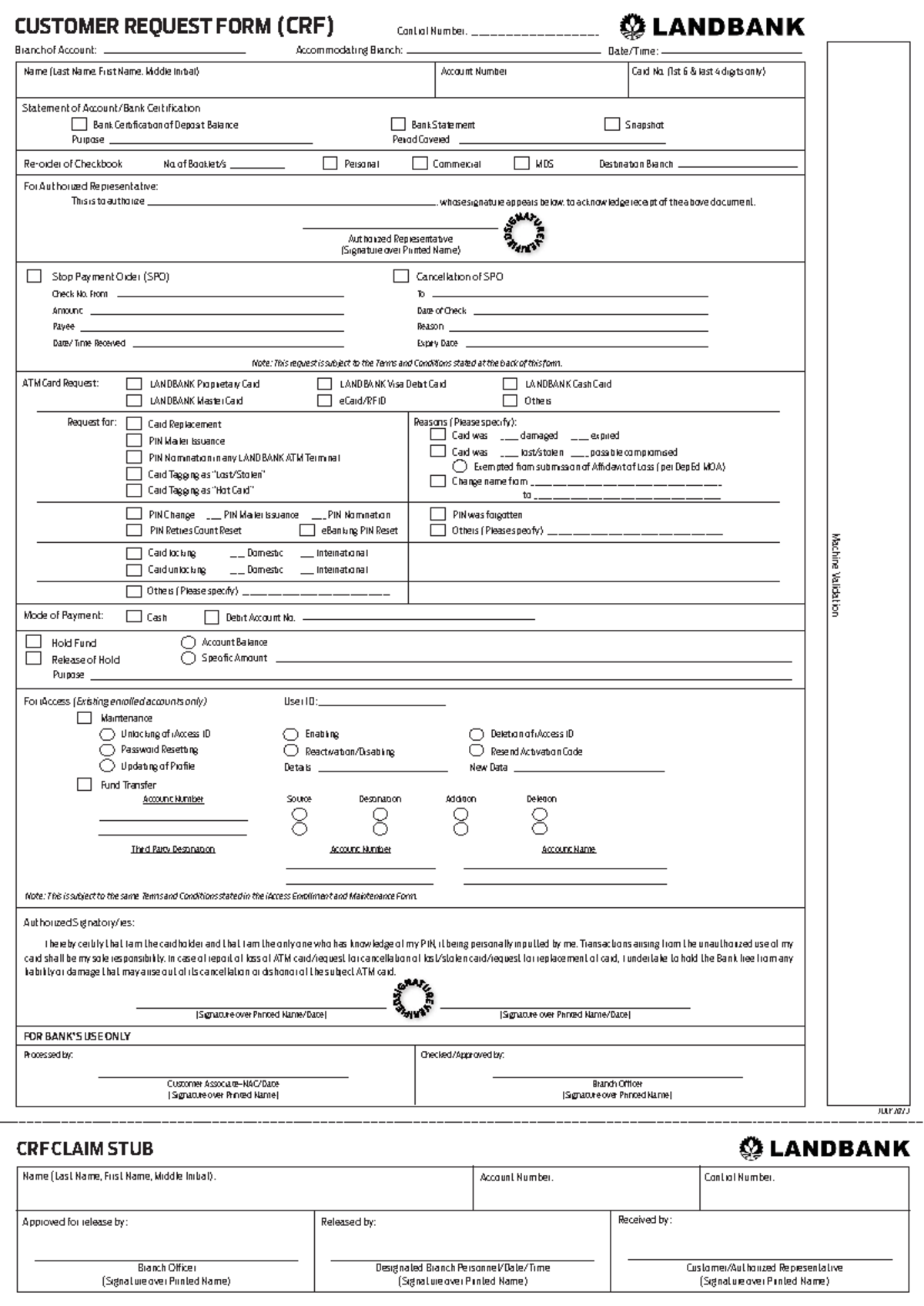 Customer Request Form (CRF) July 2023 - Revision Overview - Studocu