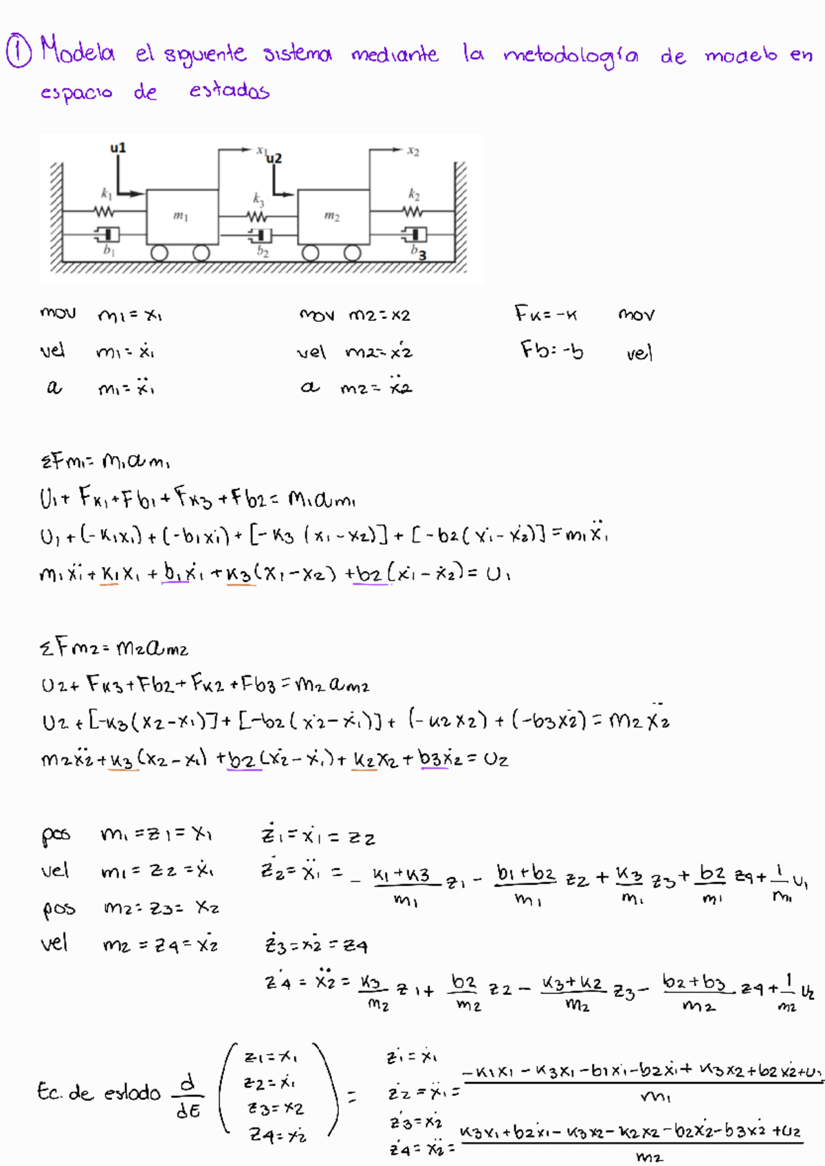 Act 1 modelado - problemas af1 - 1 Modela el siguiente sistema mediante la metodologia de modelo ...