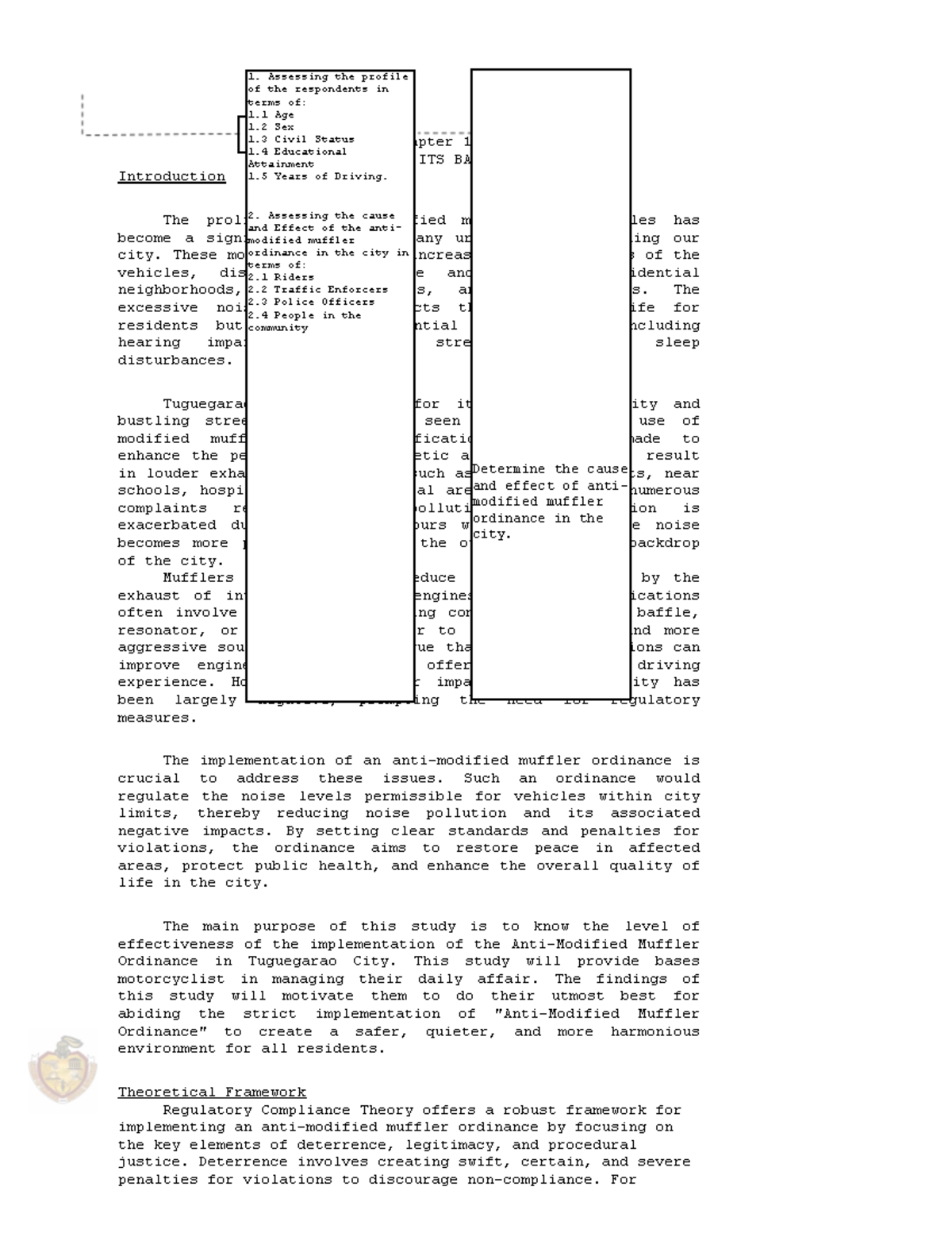 **An Analysis of the Anti-Modified Muffler Ordinance in Tuguegarao City ...