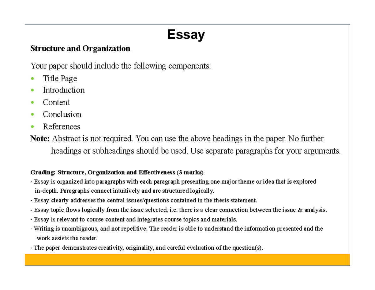 SOC808 (021)-Essay Instructions - Structure and Organization Your paper ...