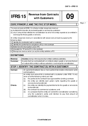 Examples on IFRS 15 - Example on IFRS 15 - N. Title Location Example 1 ...