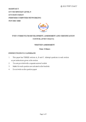 5-Perform computer repair and maintenance - 061005T4ICT ICT TECHNICIAN ...