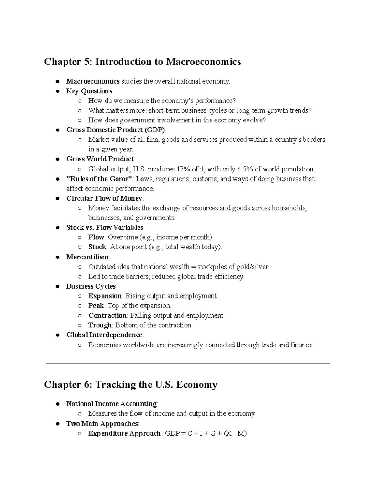 Chapter 5: Introduction to Macroeconomics - Key Concepts and Insights ...