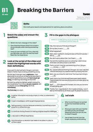 Sb answer key speak out preintermediate - 1 PRE-INTERMEDIATE ANSWER KEY ...