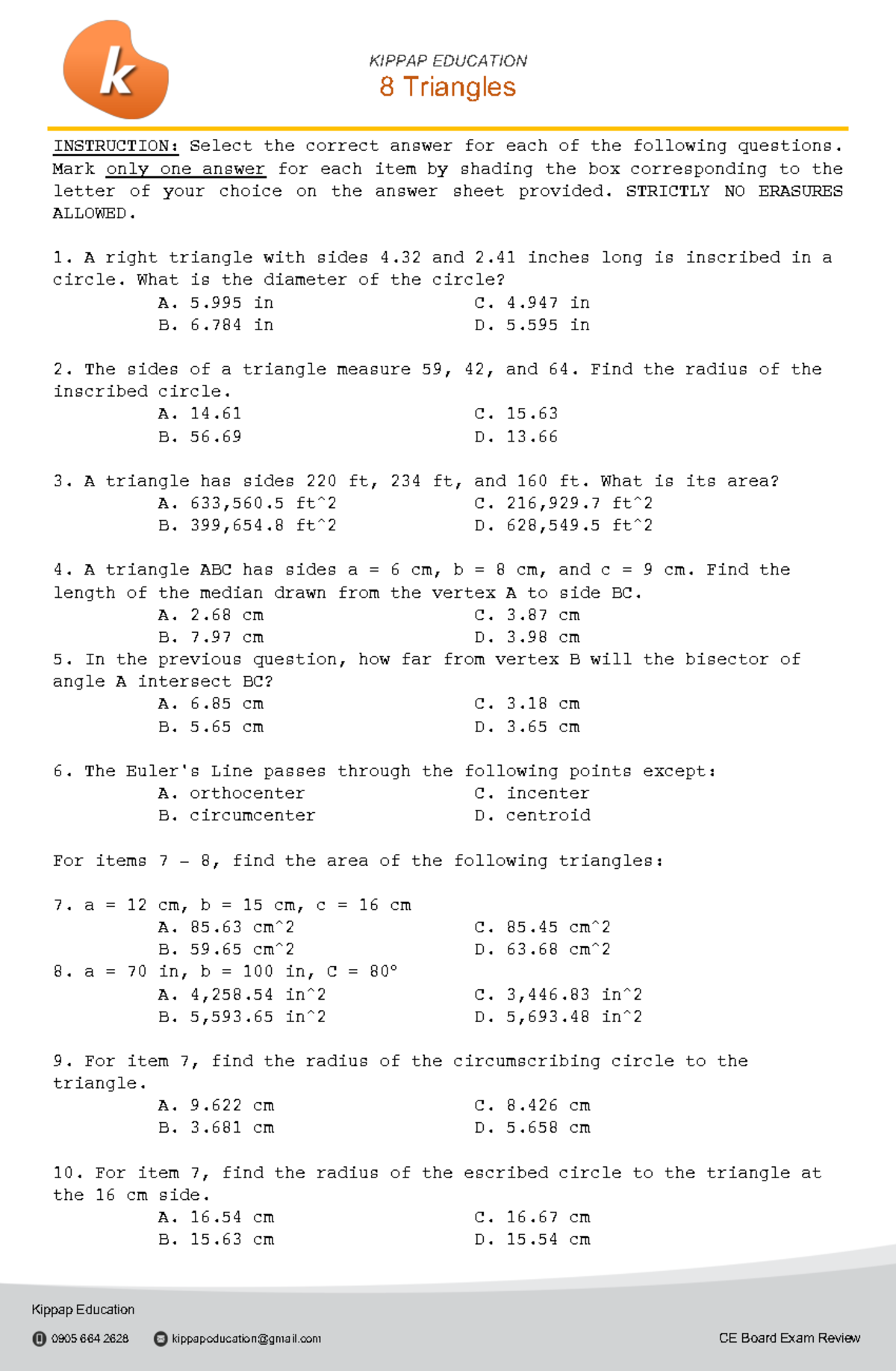 Kippap-Handout-MSTE (08 Triangles) - KIPPAP EDUCATION 8 Triangles ...