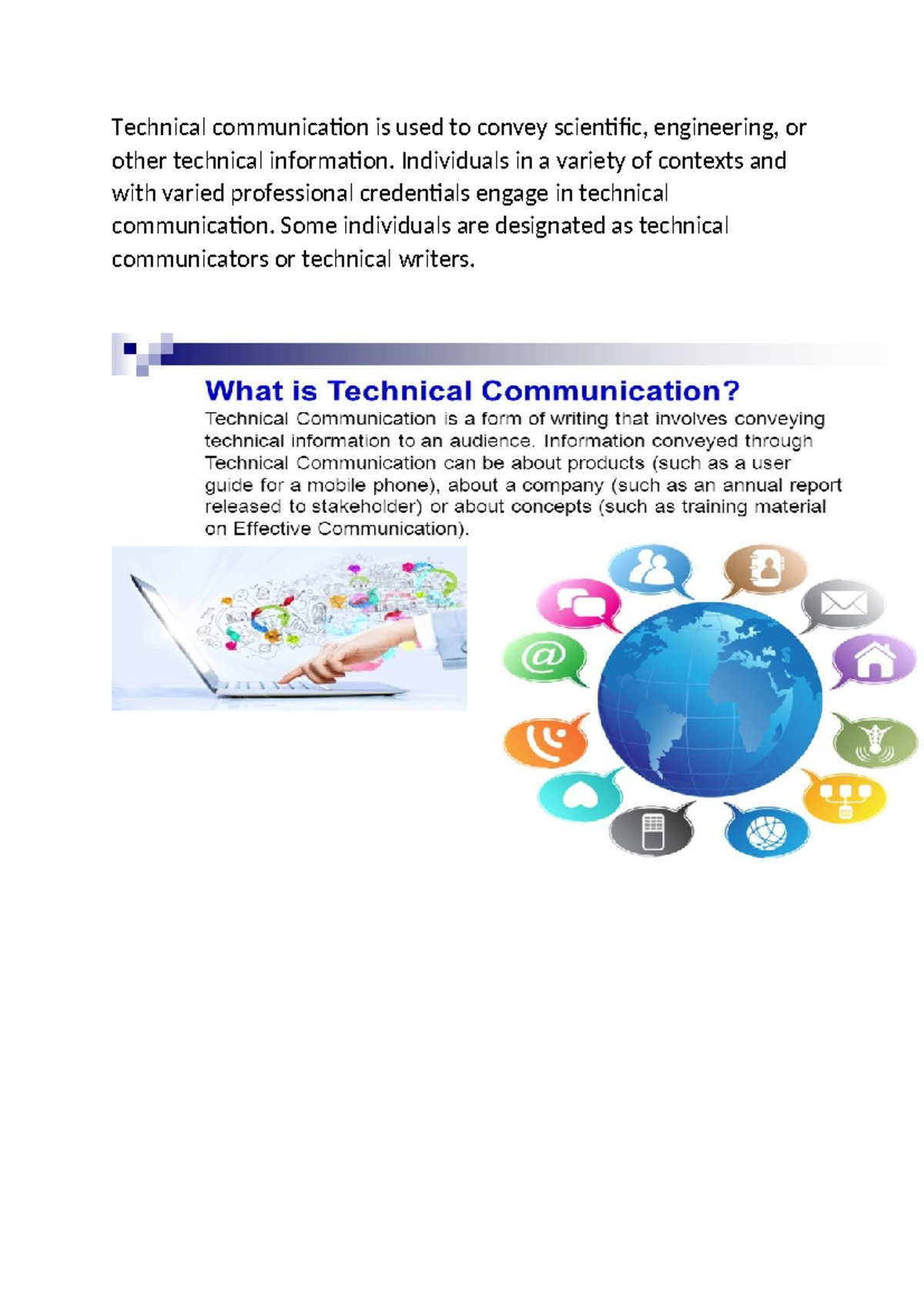 Introduction to Technical Communication - UNIT 1 - JKakl - Studocu