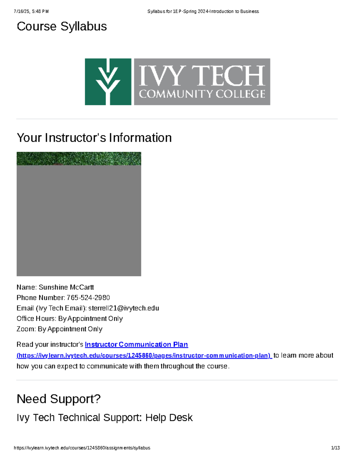 Syllabus for 1EP-Spring 2024: Introduction to Business Course - Studocu