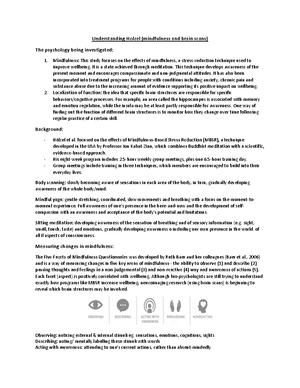 perry study - 9990 - Understanding Perry et al. (personal space) The ...