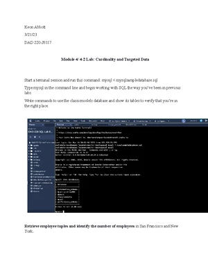 DAD-220-Updating Tables - DAD-220-T 2-4 Lab: Updating Tables Connect to ...