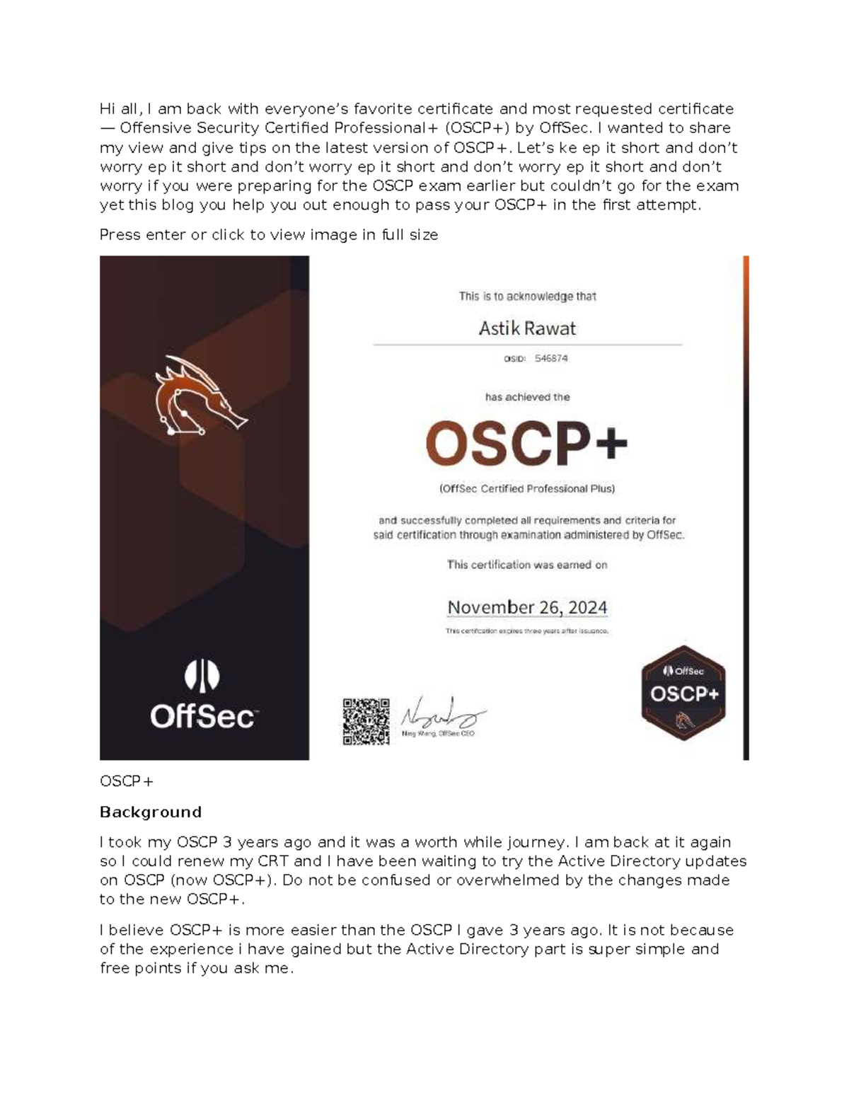 OSCP Exam Tips & Insights: A Personal Writeup (CS 101) - Studocu
