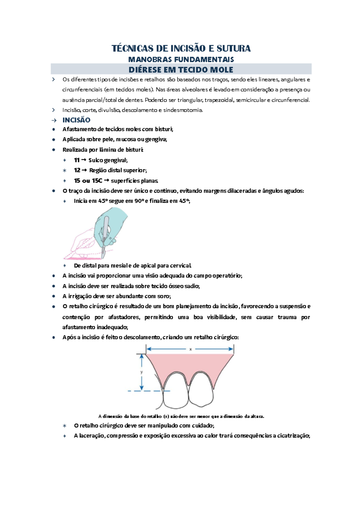 Técnicas de Incisão e Sutura: Fundamentos para Cirurgias Odontológicas ...