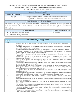 Los campos formativos y su relación con la metodología - METODOLOGÍA CAMPO FORMATIVO ...
