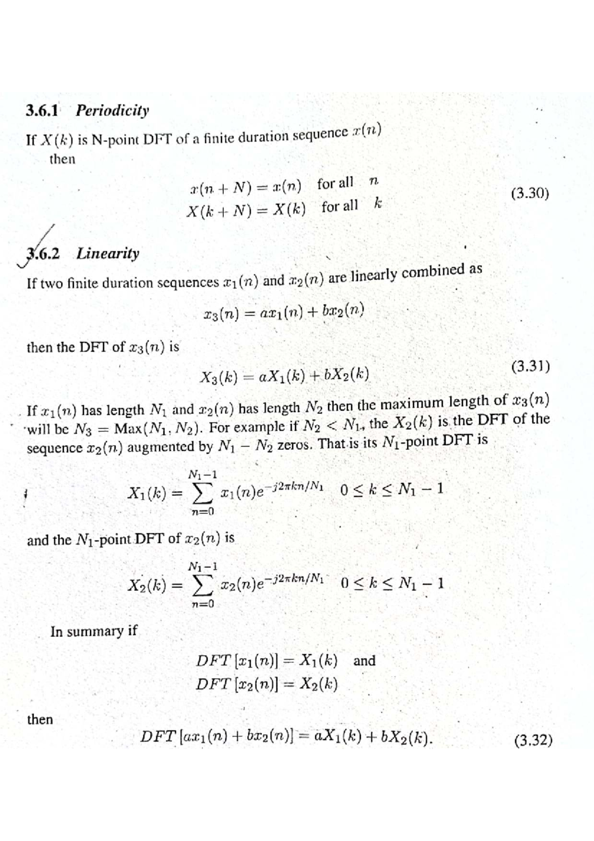 DFT Properties - Notes on Periodicity, Linearity, and More - Studocu