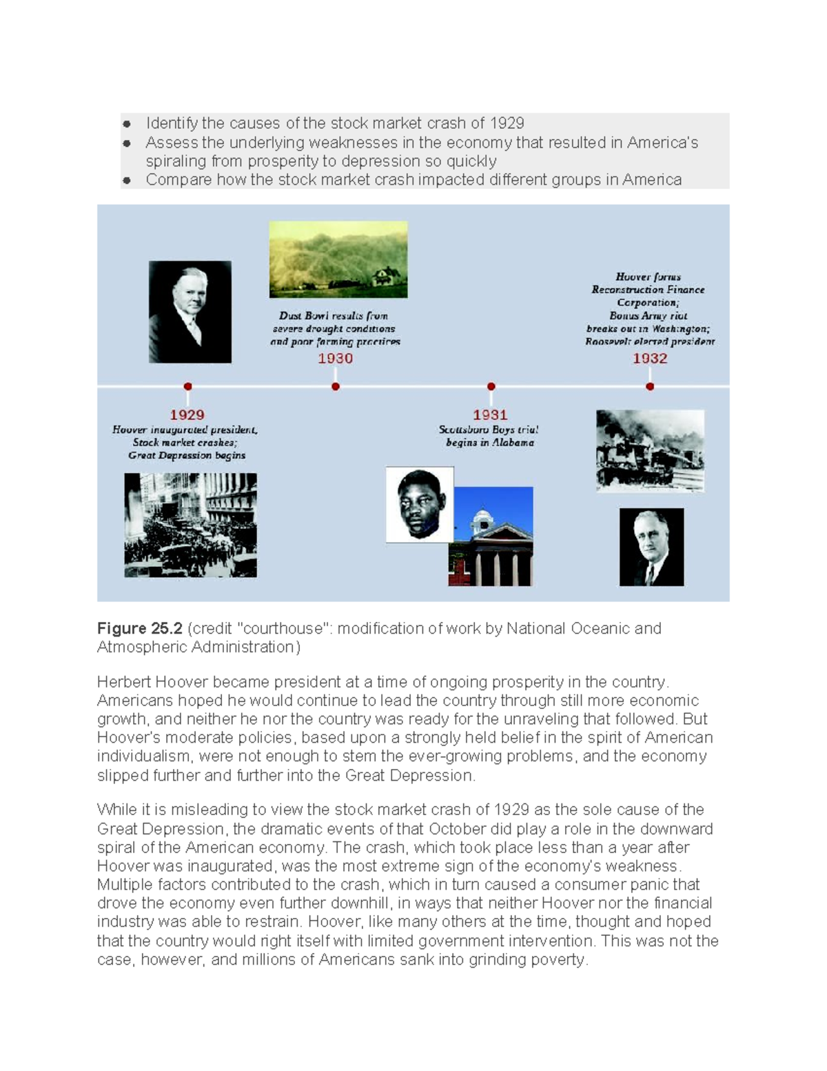 US History 101: Final Exam Review on Causes of the 1929 Stock Market ...