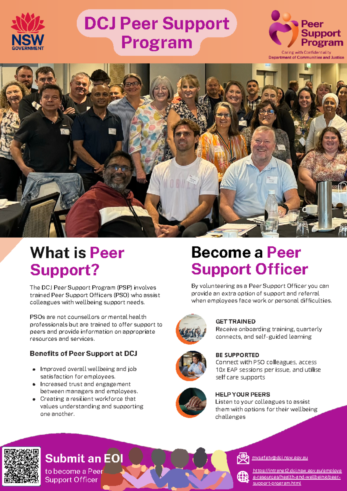 DCJ Peer Support Program Overview: Benefits and Training Resources ...