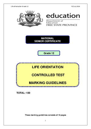 LO GR 12 Study Notes - GREATER TAUNG SUB DISTRICT LIFE ORIENTATION ...
