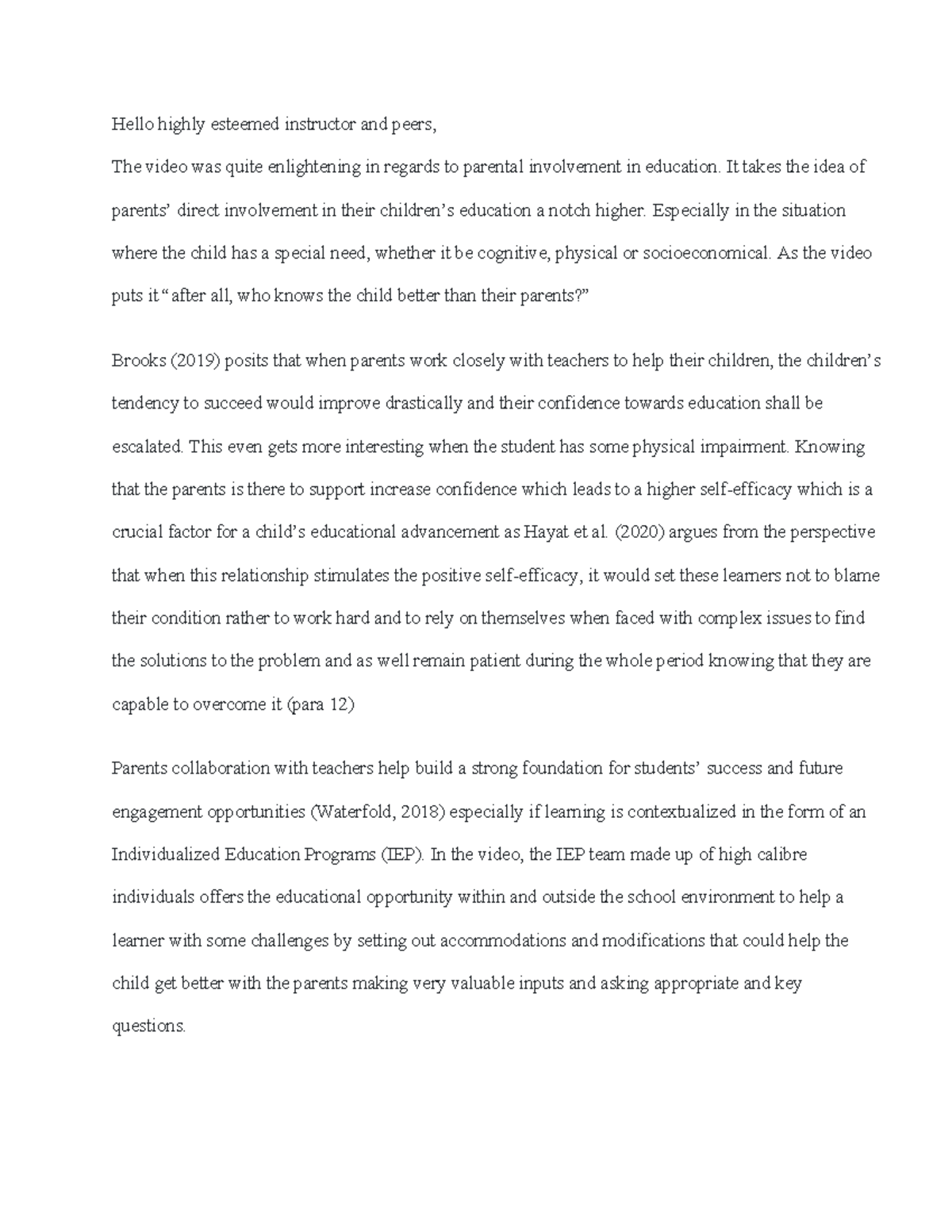 Unit 3 DF - Helpful text - Hello highly esteemed instructor and peers ...