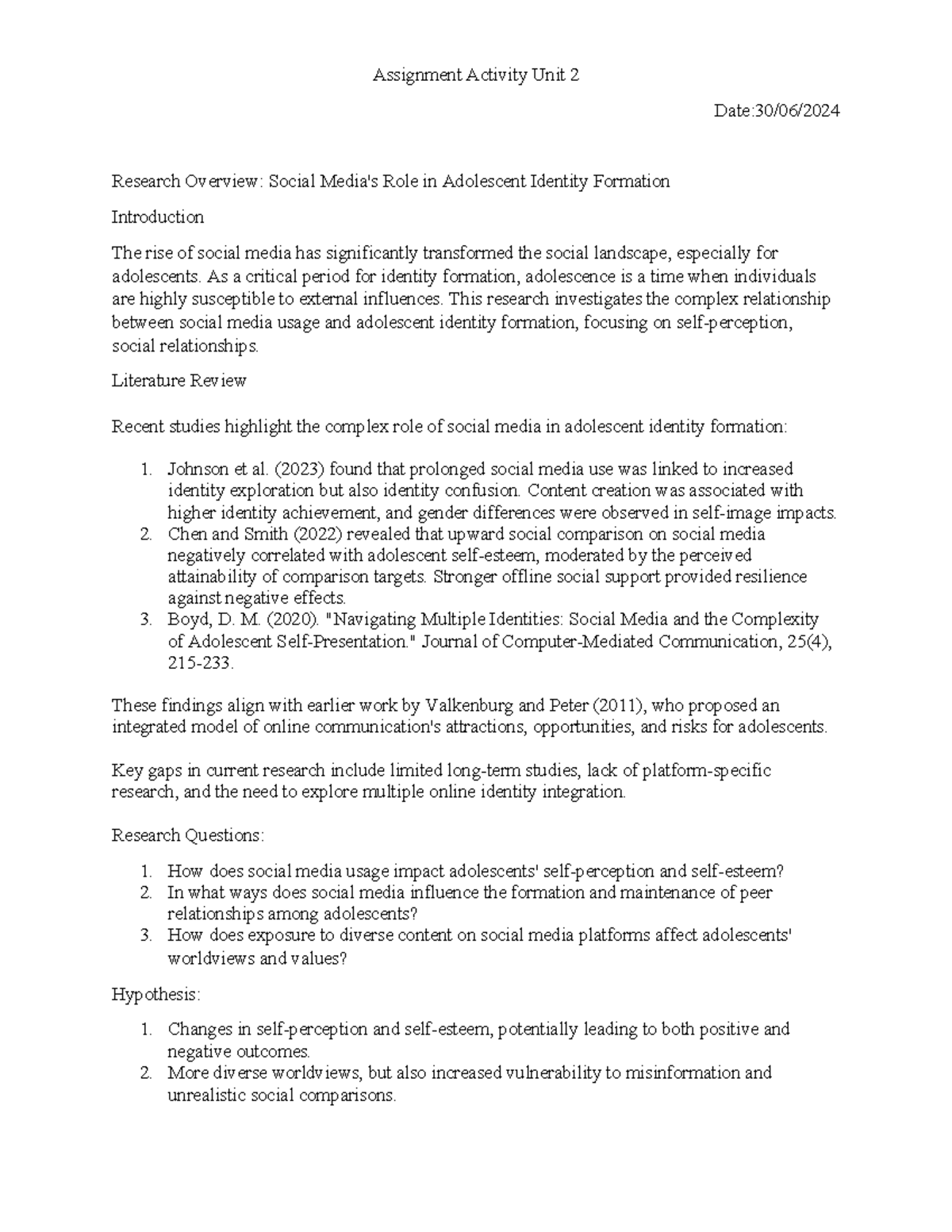 Assignment Activity Unit 2 SOC 1502-01 - AY2024-T5 - Assignment ...