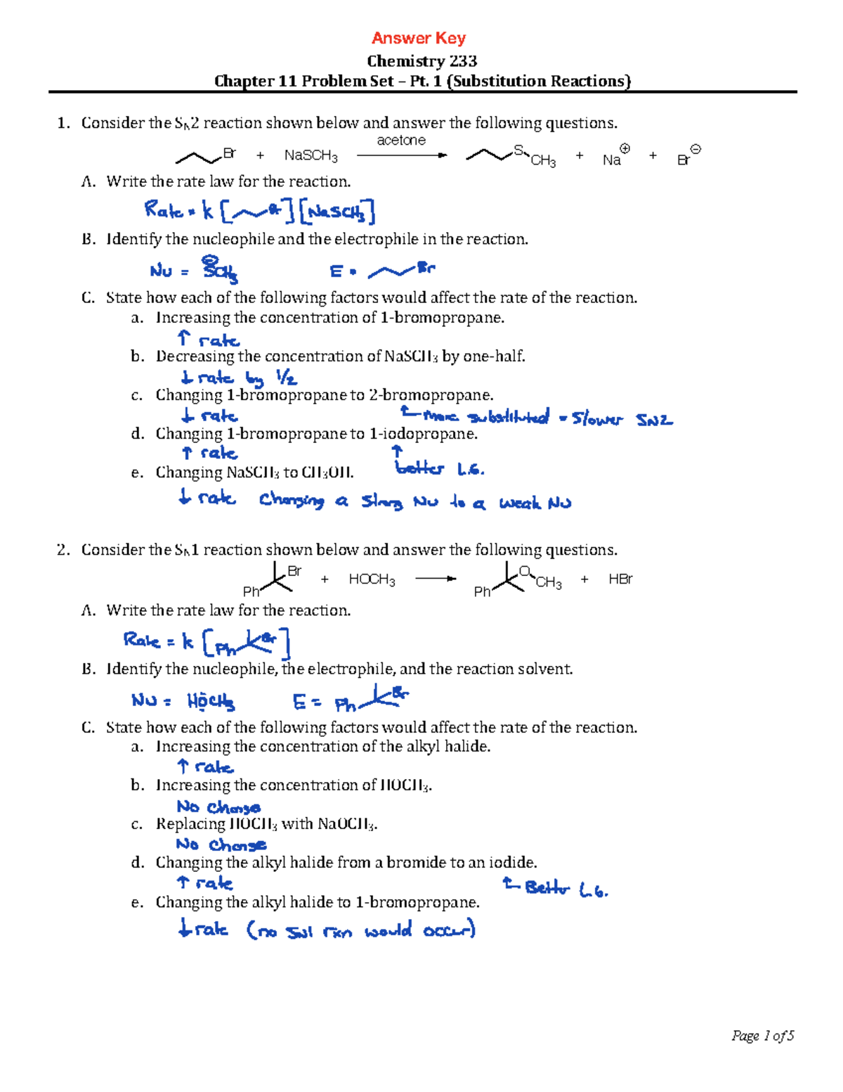 Ch 233 Chemistry 233 Chapter 11 Problem Set Pt. 1 Answer Key - Studocu