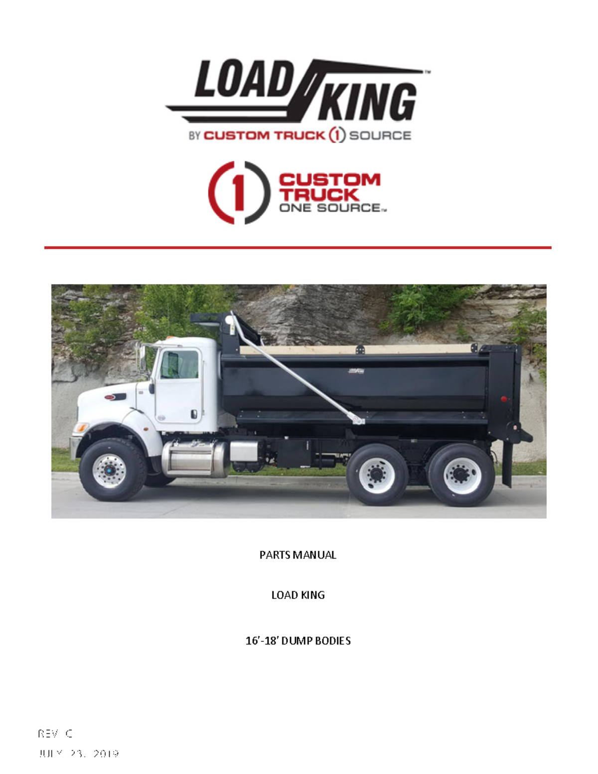 Load King Dump Bodies Parts Manual (Revision C) - Studocu