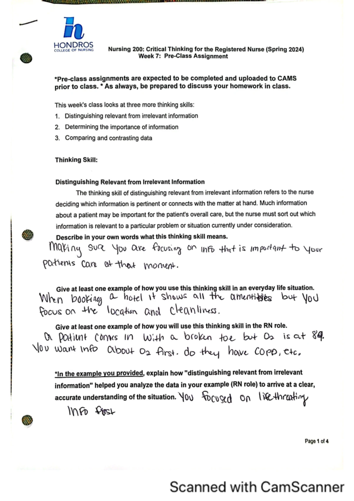 Week 7 Pre-Class Assignment Overview and Instructions - Studocu