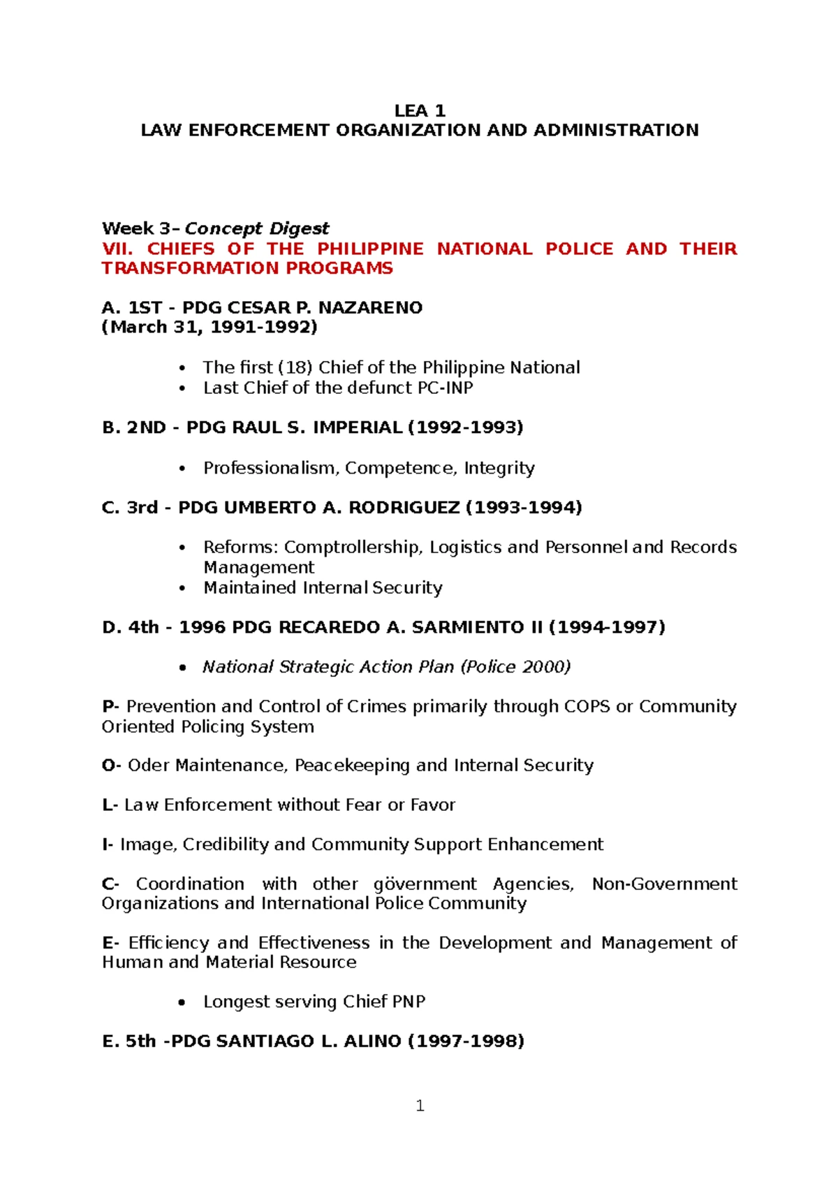 LEA1 Police Regional Offices (Pros) - Police Regional Offices (Pros ...