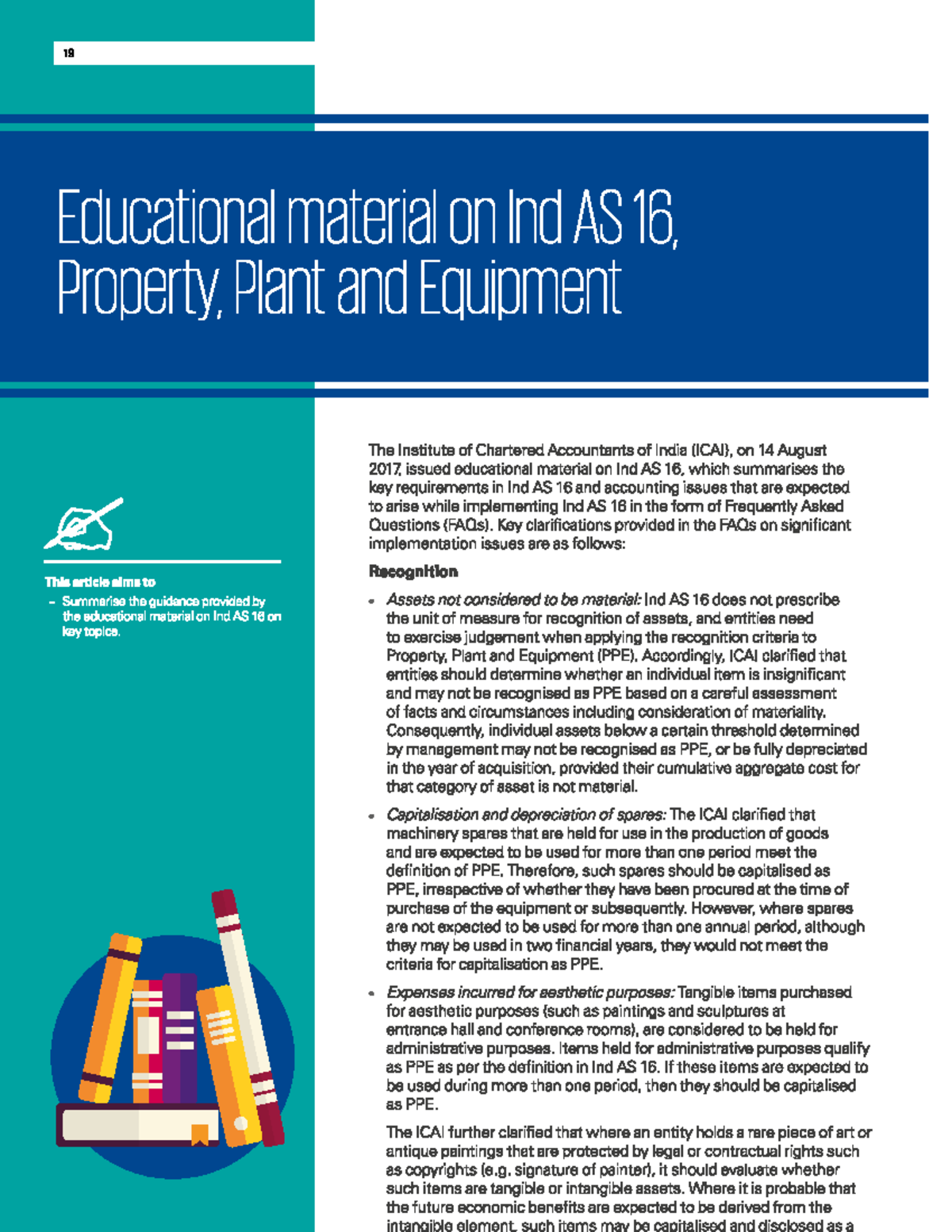 Ind AS 16: Key Insights on Property, Plant and Equipment (PPE) - Studocu