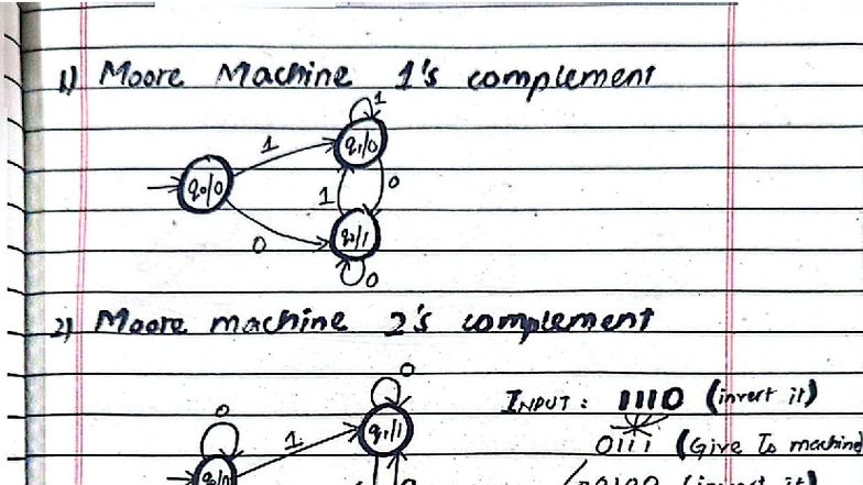 Moore Machine and Mealy Machine Concepts - CS 101 Notes - Studocu