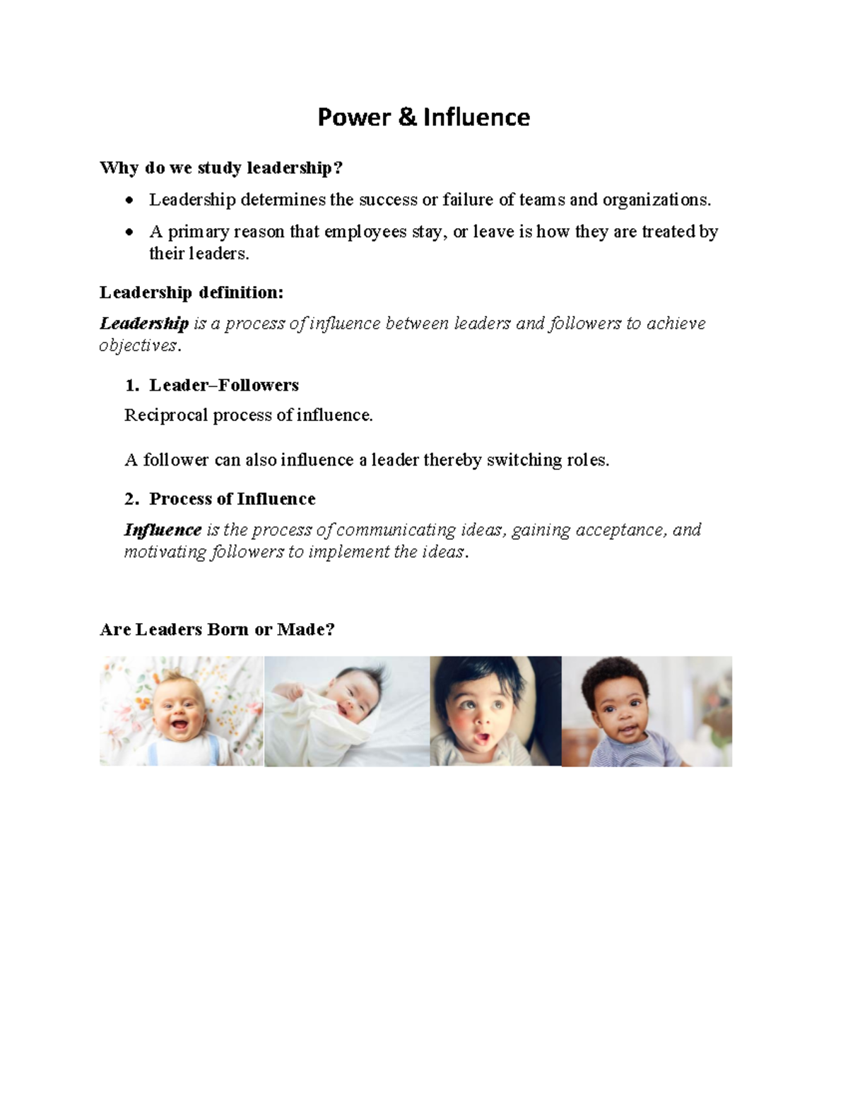 Leadership Power & Influence: Understanding Dynamics of Leadership ...