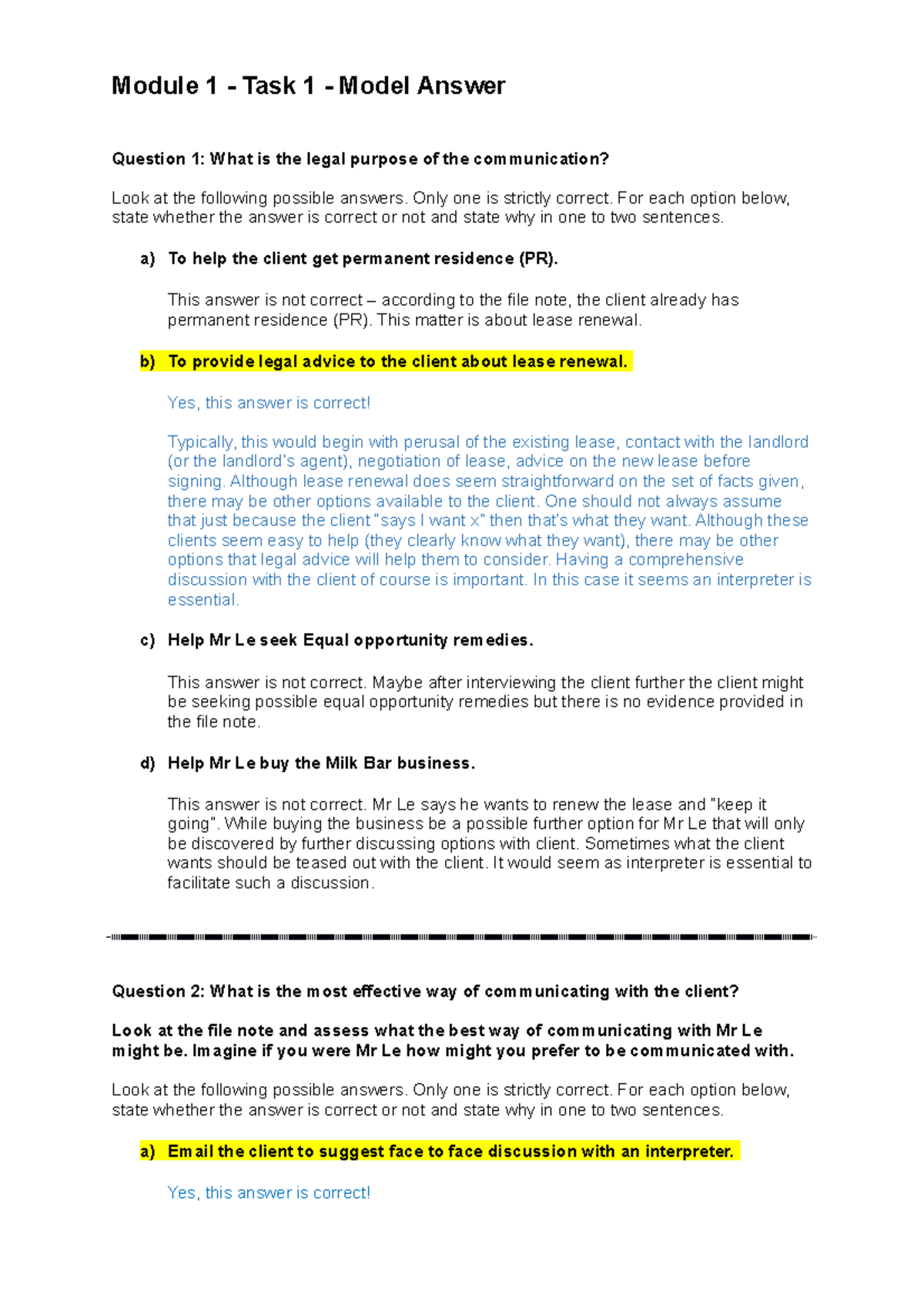 Module 1 - Task 1 - model answer - Module 1 - Task 1 - Model Answer ...