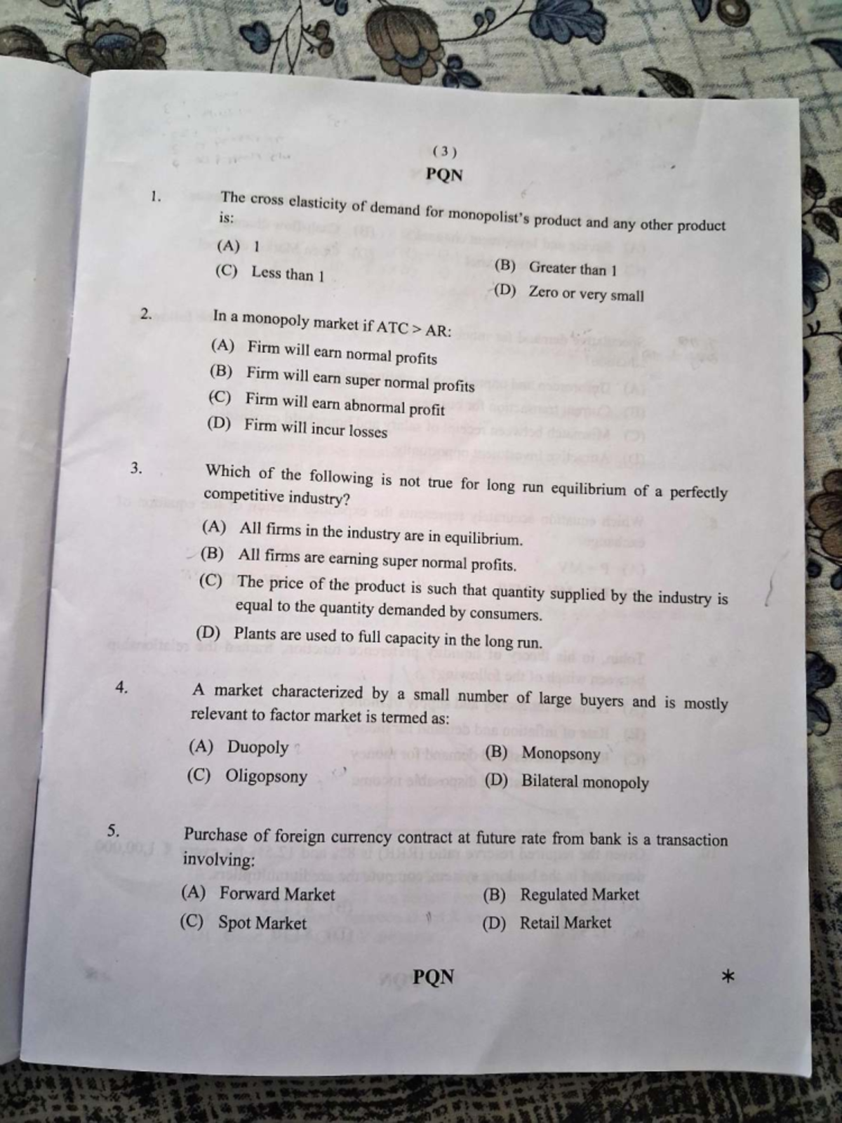 Economic - CA Foundation Jan 2026 Final Exam Paper - Studocu
