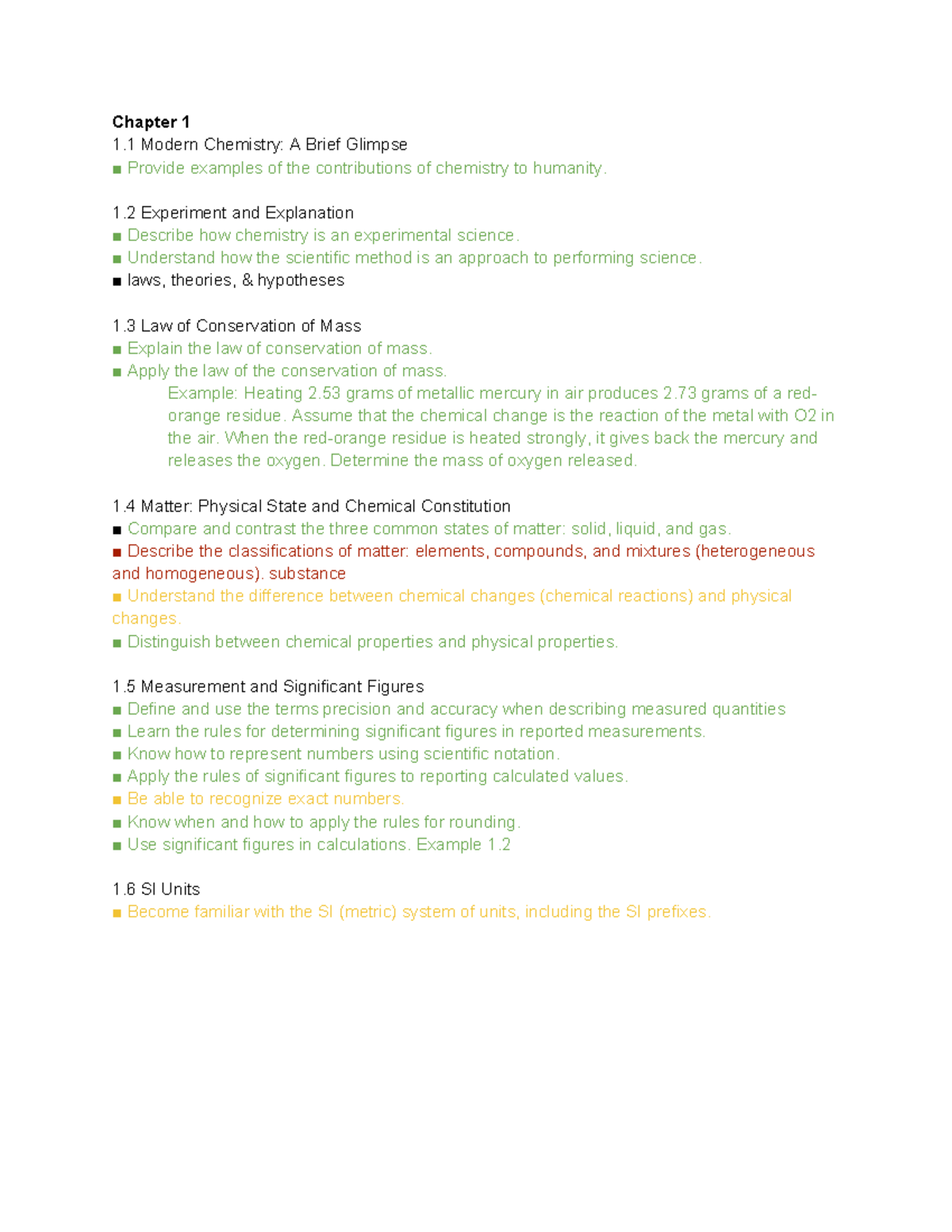Chem 17 Chapter 1-7 Study Guide: Key Concepts & Examples - Studocu