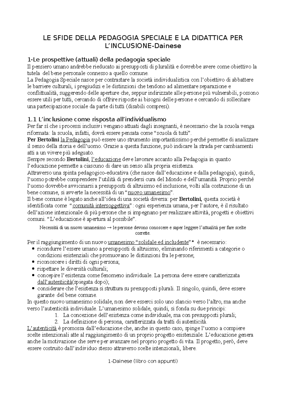 LE SFIDE DELLA PEDAGOGIA SPECIALE E LA DIDATTICA PER L'INCLUSIONE ...