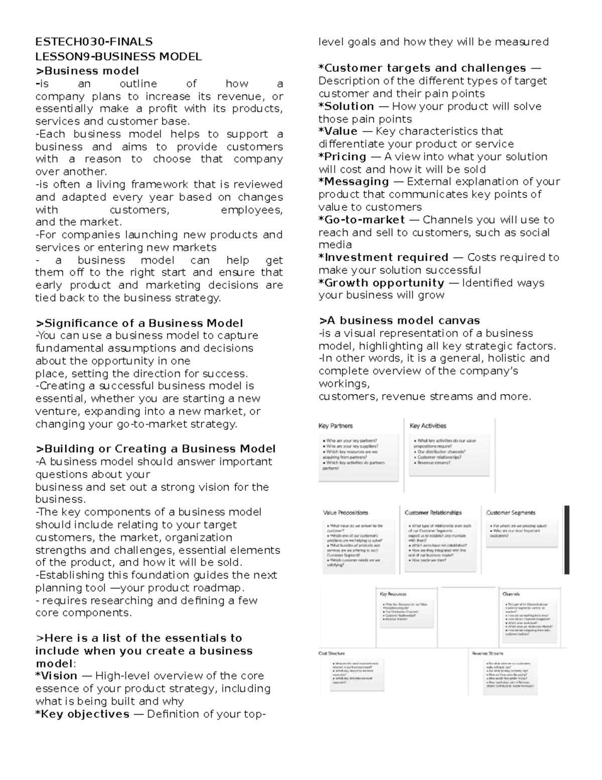 Business Model Overview and Intellectual Property Insights - Finals ...