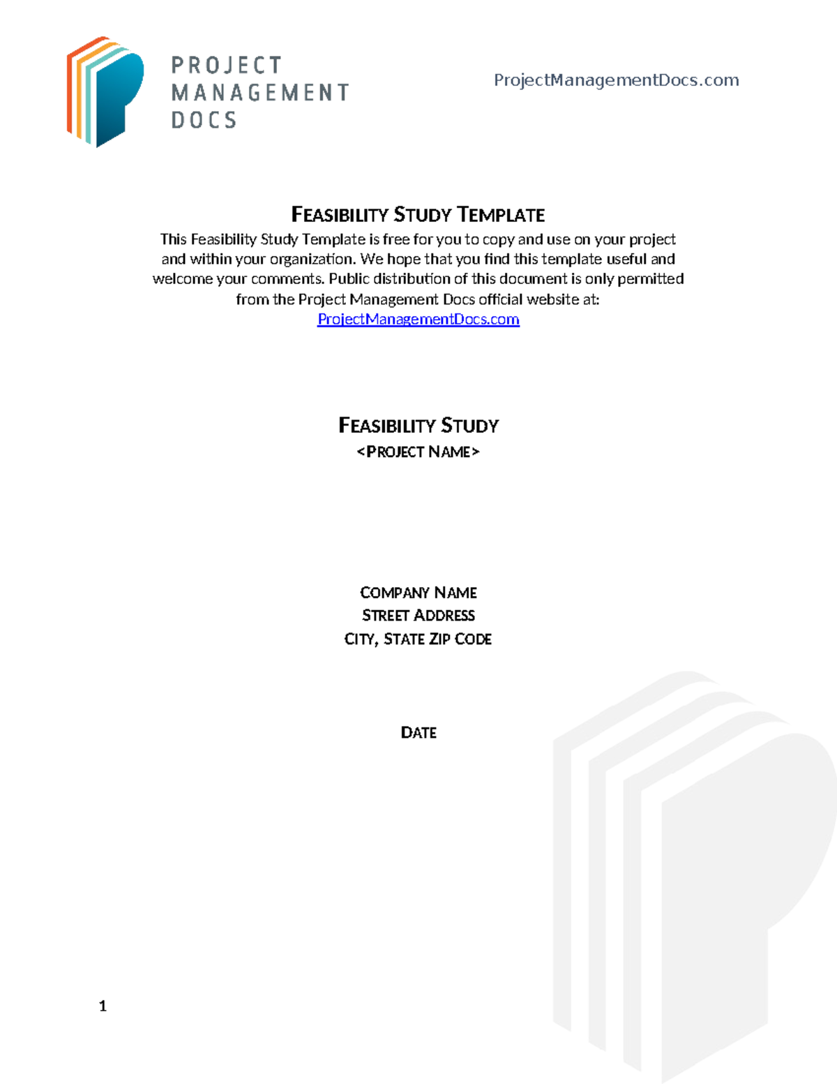 Feasibility Study Template for Project Management Documentation - Studocu