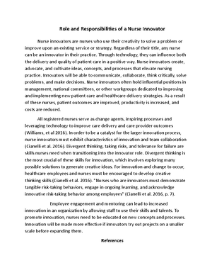 Evidence-Based Innovation Plan D031 - Evidence-Based Innovation ...