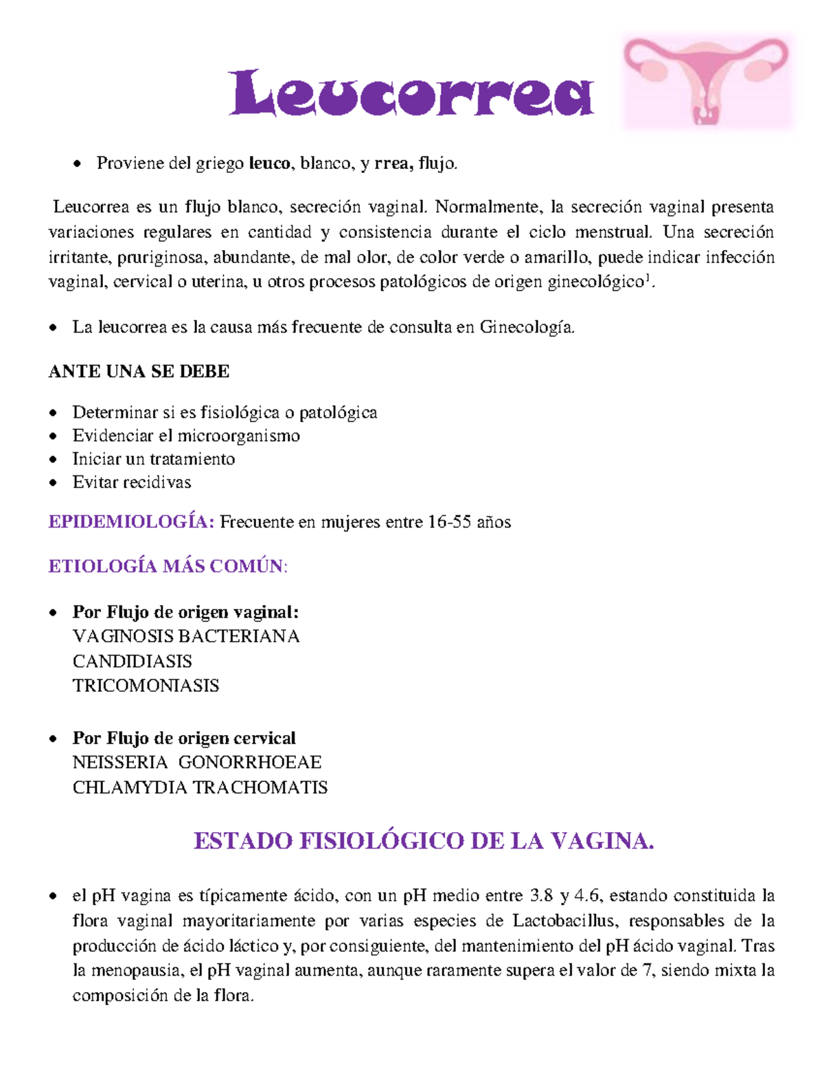 Leucorrea Fisiológica y Patológica: Causas y Tratamientos Ginecológicos ...