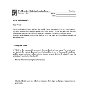 Final Exam Study Guide for CS101 - Introduction to Computer Science - Geometry 2nd Semester ...