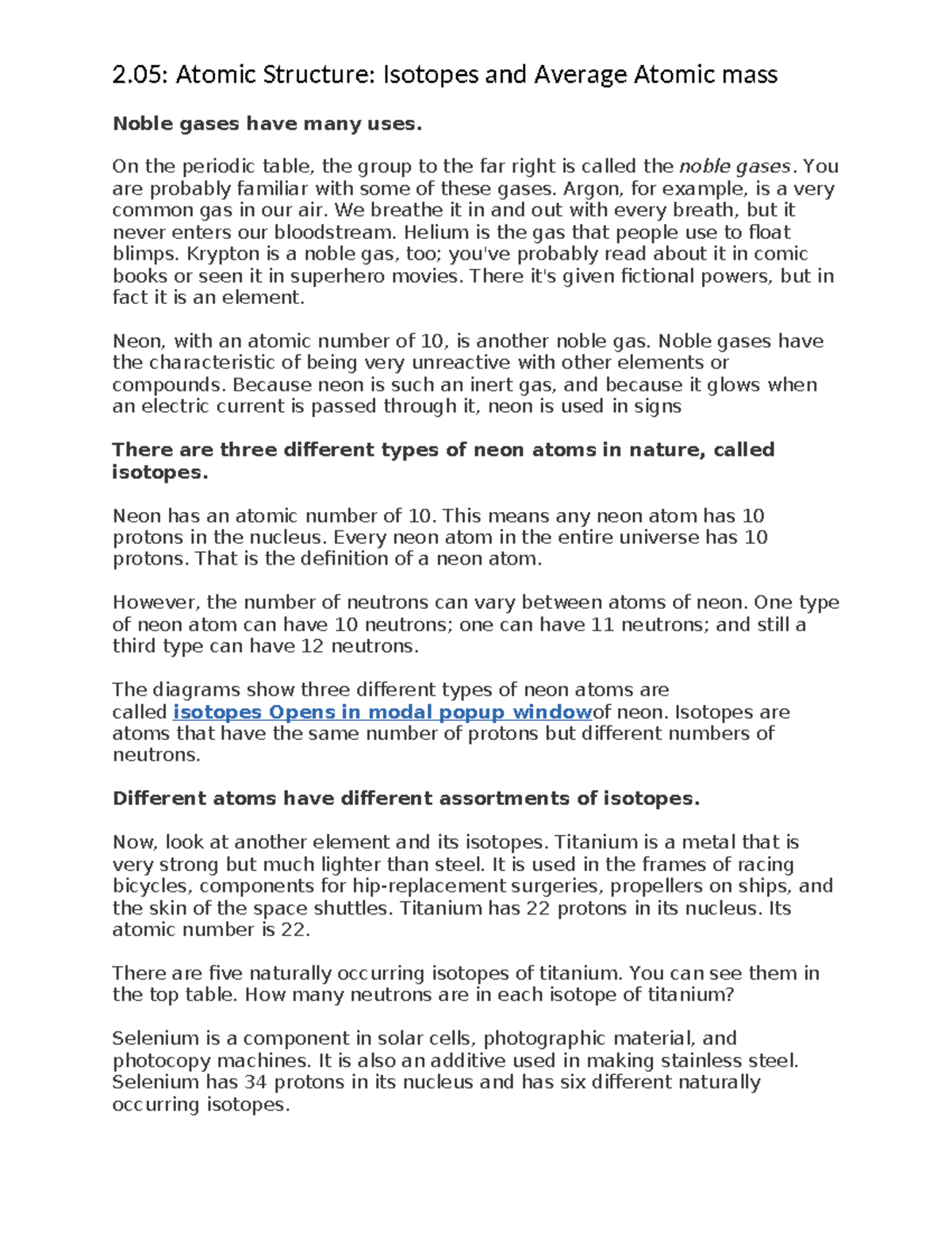 2.05: Understanding Isotopes & Average Atomic Mass in Atomic Structure ...