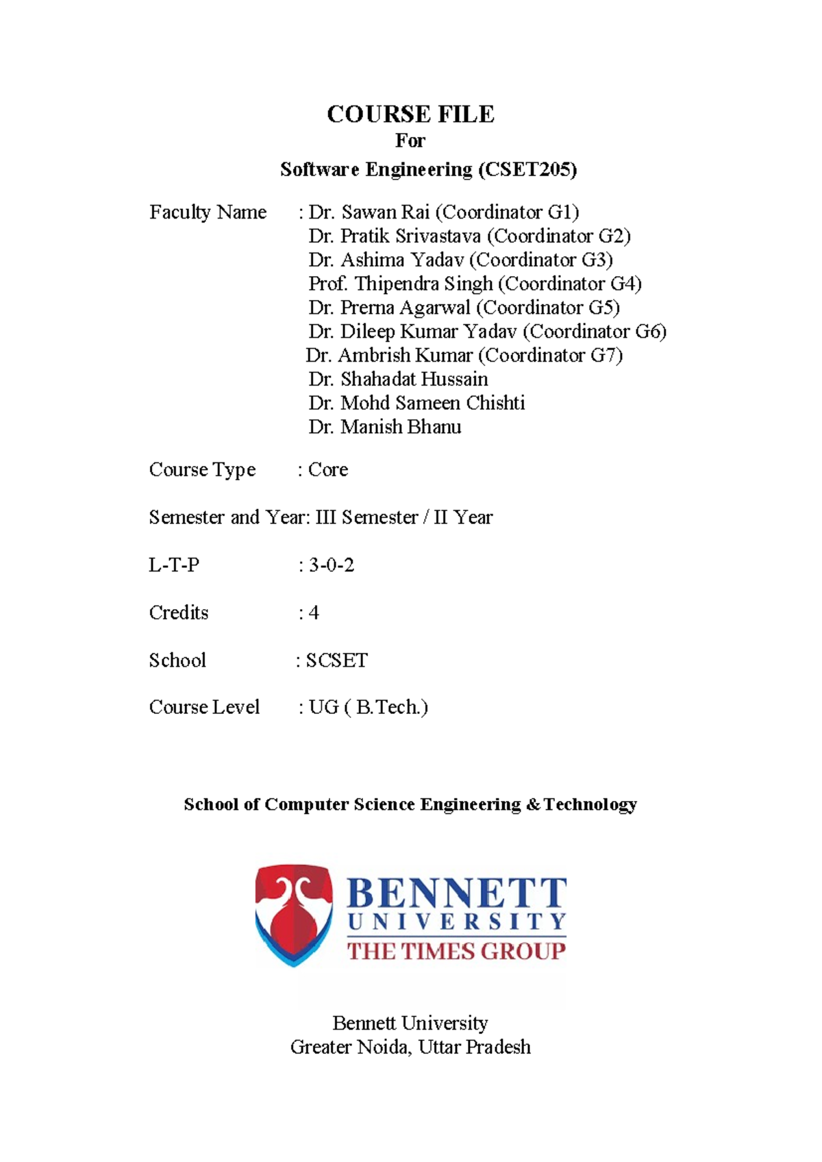 CSET205 Software Engineering Course Notes and Summary - Studocu