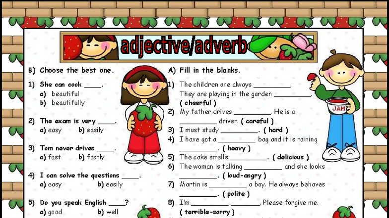 Adjective vs. Adverb Test Questions - 20299 - Studocu