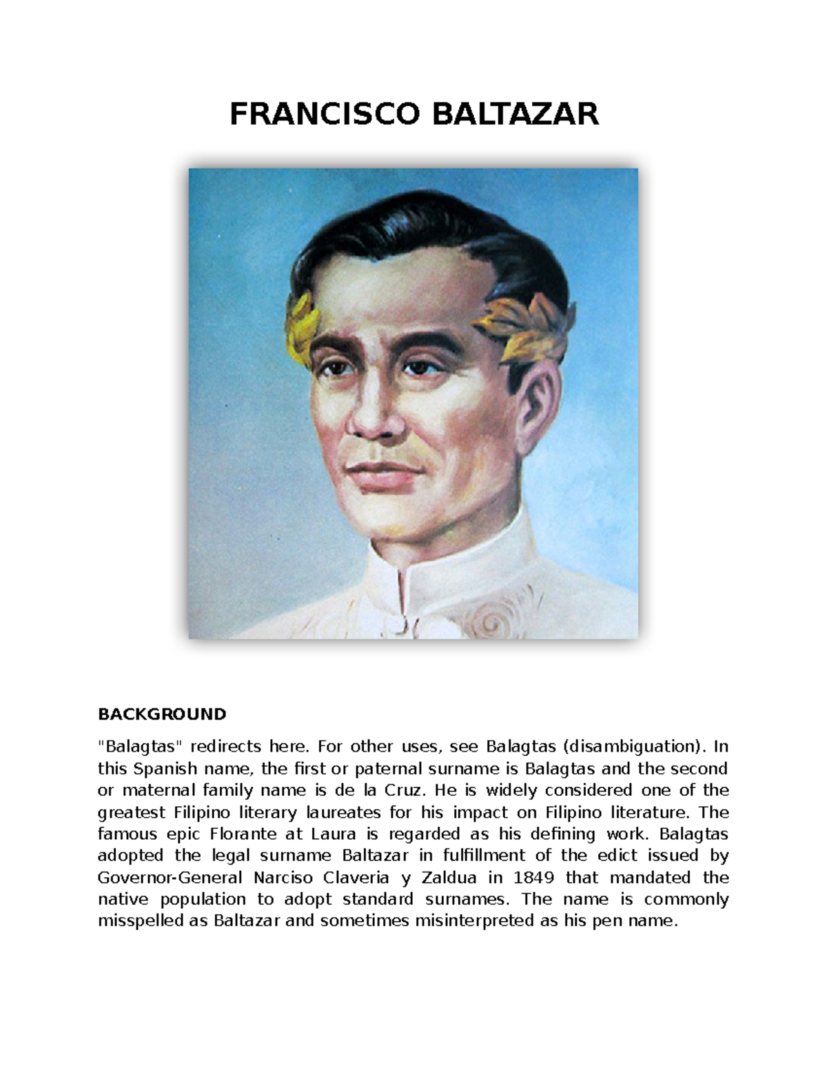 Francisco Balagtas