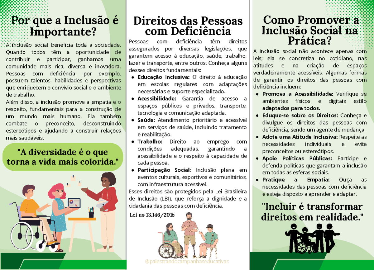 Inclusão Social: Benefícios e Direitos das Pessoas com Deficiência ...