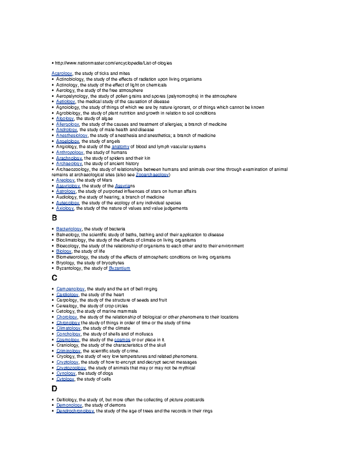 A LOGY 2: Comprehensive Overview of Scientific Disciplines - Studocu