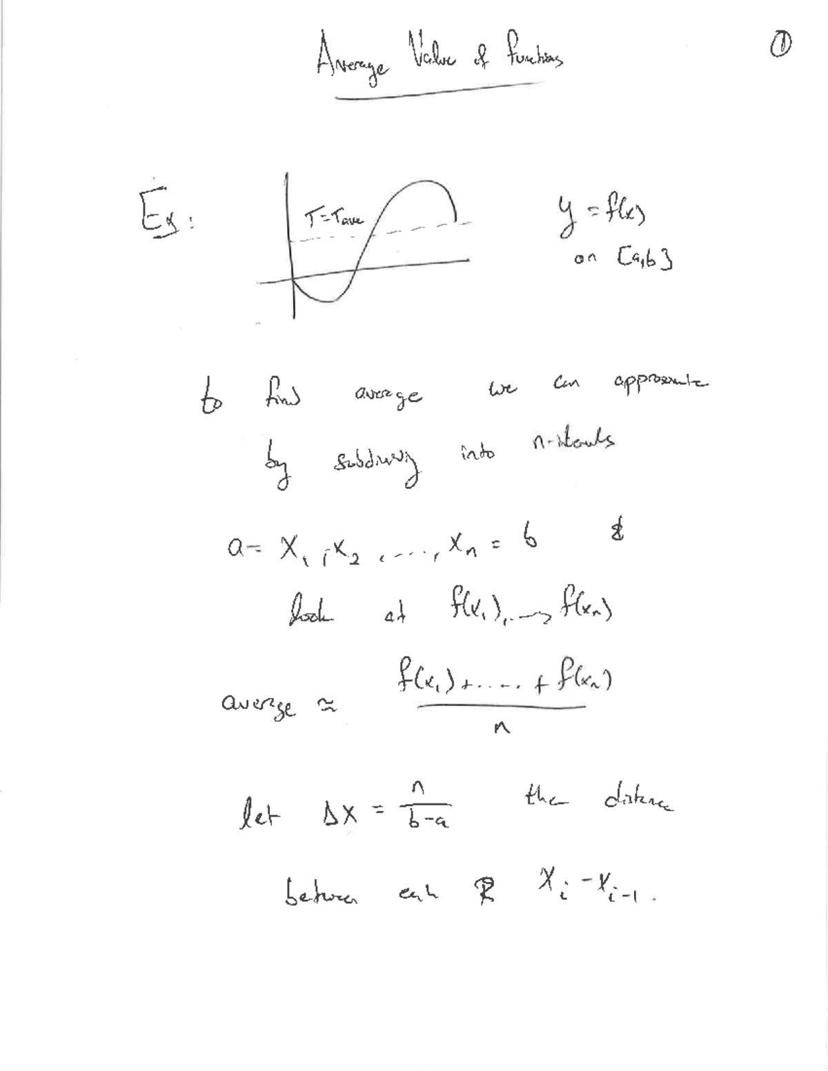 Lec 16 - Average Value of Functions and Work in Physics - Studocu