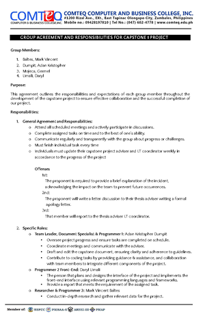 Group- Agreement- Capstone Thesis - GROUP AGREEMENT AND ...